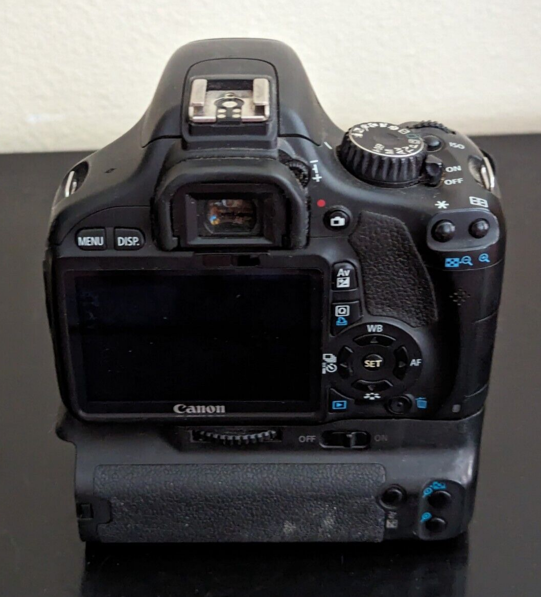 Canon EOS Rebel T2i SLR Camera (Body Only) w Batteries, Battery Grip ...