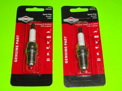 (Lot of 2) Briggs & Stratton 5092 Spark Plug 496018S Genuine OEM Lawn ...