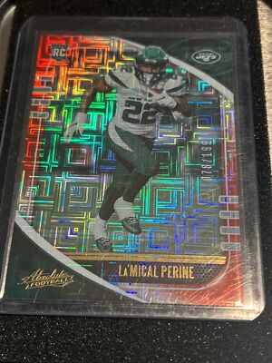 LaMICAL PERINE JETS S#78/199 2020 ABSOLUTE RC RED SQUARES FTBL CARD#176 ...