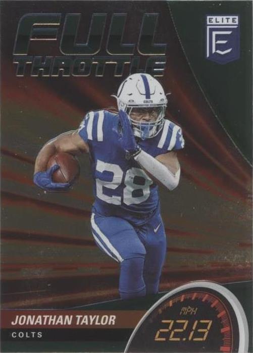 2022 Panini Donruss Elite - Full Throttle Jonathan Taylor #FT1 Green ...