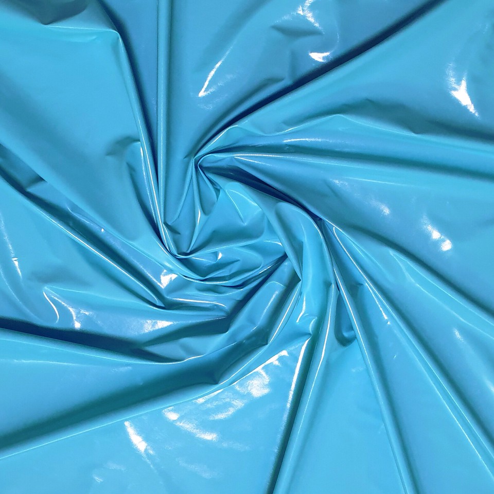 SHINY HIGH GLOSS PVC STRETCH RUBBER VINYL PLEATHER GOTH FETISH CLOTH ...