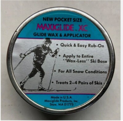 New Can of MAXIGLIDE XC - Ski Glide Wax & Applicator - Pocket Size ...