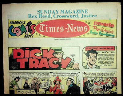 Times News Sept 24 1978 Sunday Comics w/ Dick Tracy Spider-Man 061725FR ...