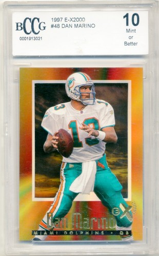 Dan Marino 1997 Skybox E-X 2000 #48 NFL HOF QB Miami Dolphins PSA 9 ...