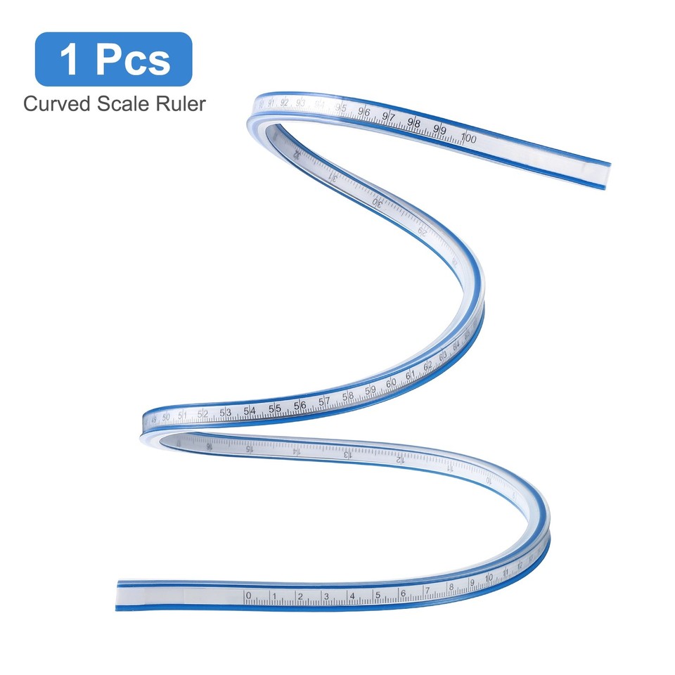 Flexible Curve Ruler 39" Metric Inch Double-Sided Graduated Ruler | eBay