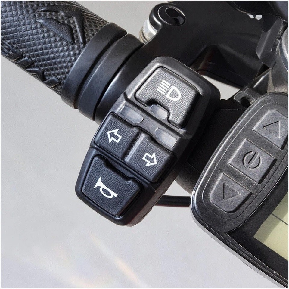 7/8" Handlebar Switch Headlight Turn Signal Horn Light ON OFF Button ...
