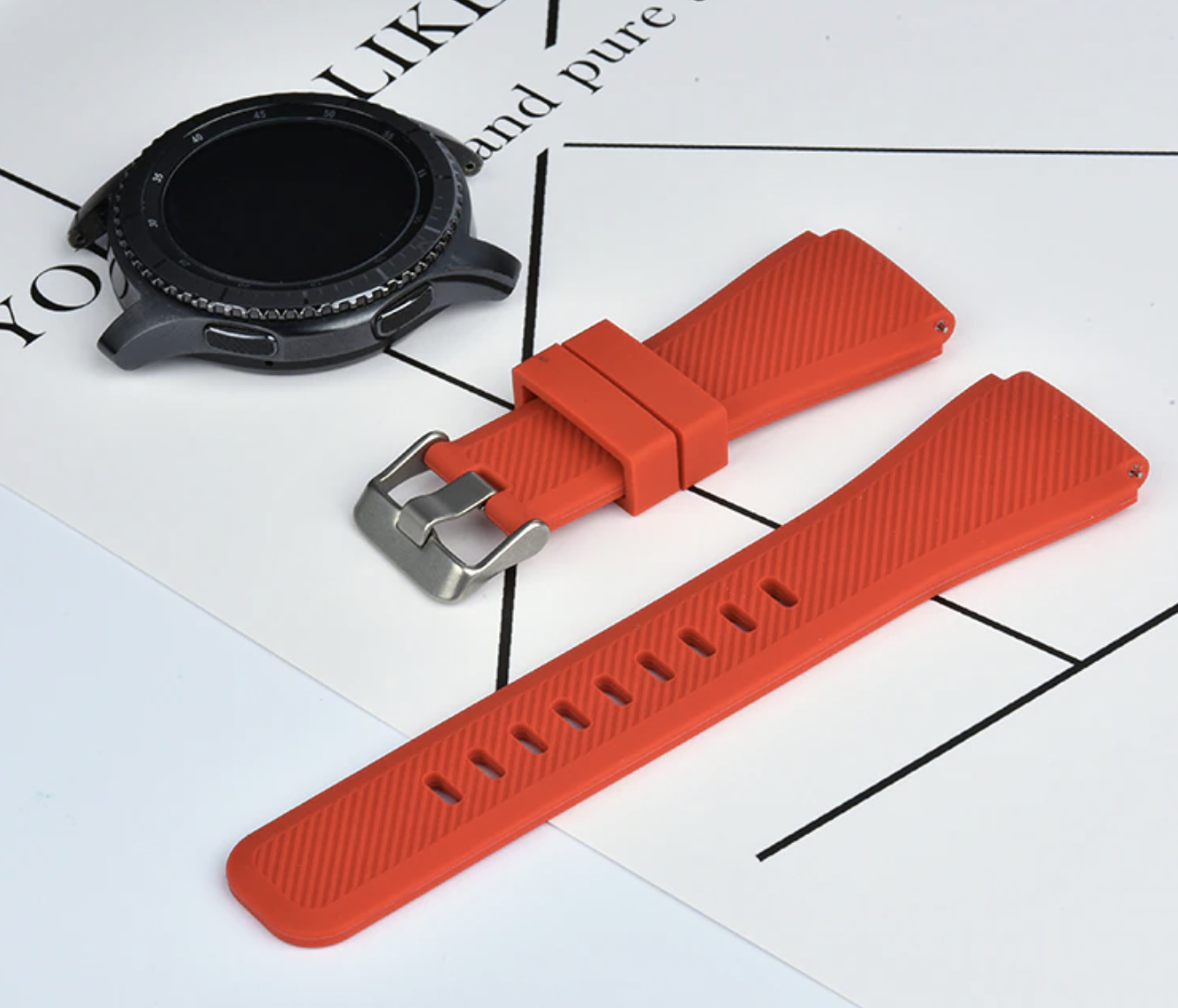 12mm-24mm Silicone Watch Strap Universal Sports Band For Smart Watches ...