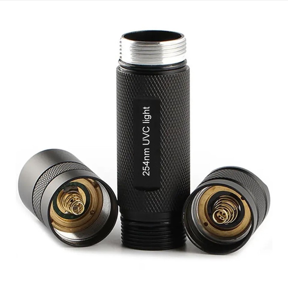 Rechargeable Powerful Shortwave 254nm UVC LED Flashlight SW UV Torch ...