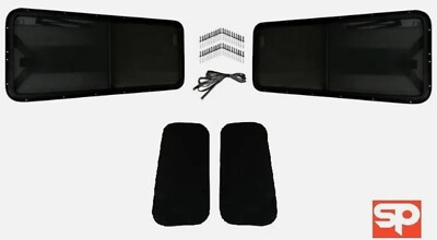 Dark Tinted Sliding Window Kit for Roof & Quarter for Land Rover ...