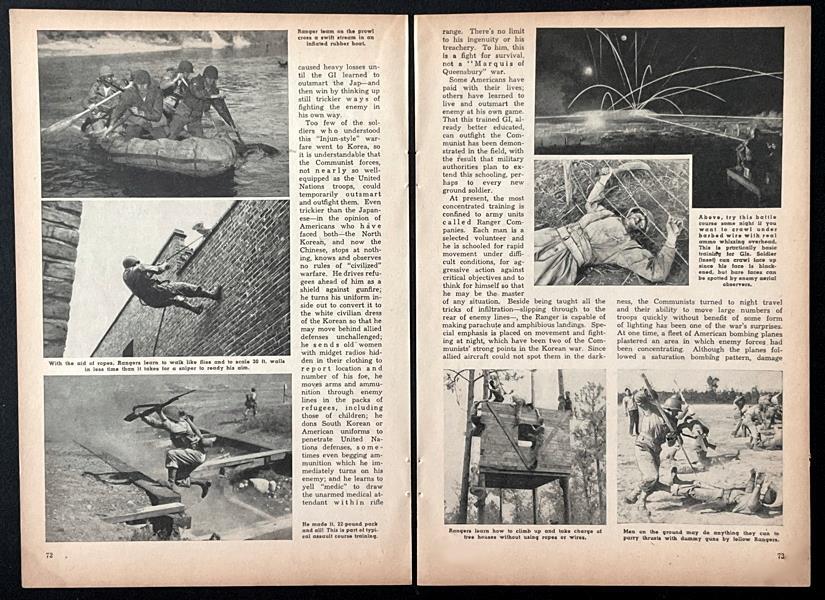 US Army Ranger guerilla training 1951 pictorial “GI Joe Learns Some New ...