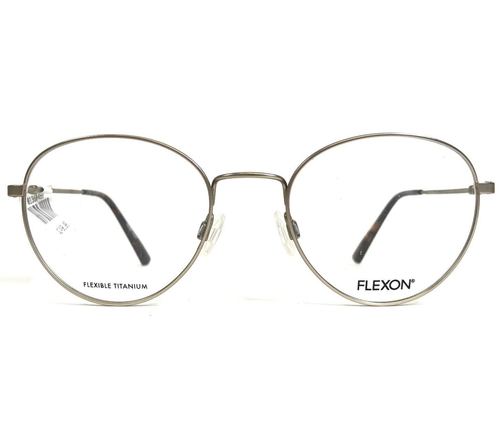 Flexon Eyeglasses Frames H6032 710 Matte Gold Round Full Wire Rim 50-20 ...