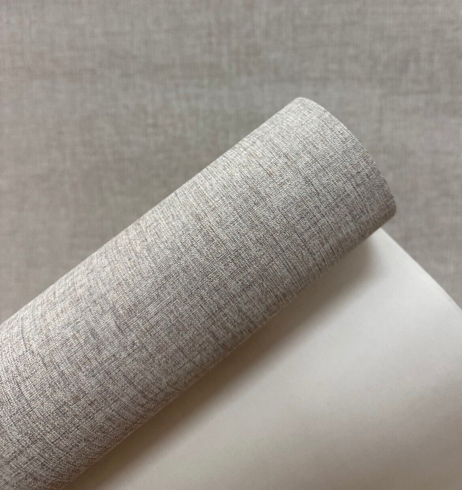ovoin Premium Textured Linen Effect Wallpaper For Bedroom | eBay UK