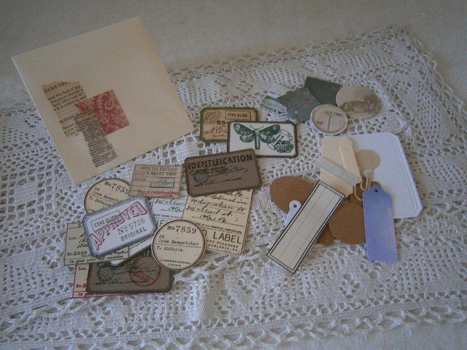 Botanical Floral Specimen Tags Junk Journal Paper Ephemera Supplies So ...