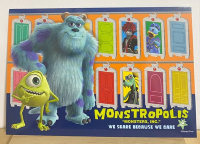 Monsters Inc. Monstropolis Kingdom Hearts Ⅲ Postcard 2019 Square Enix ...