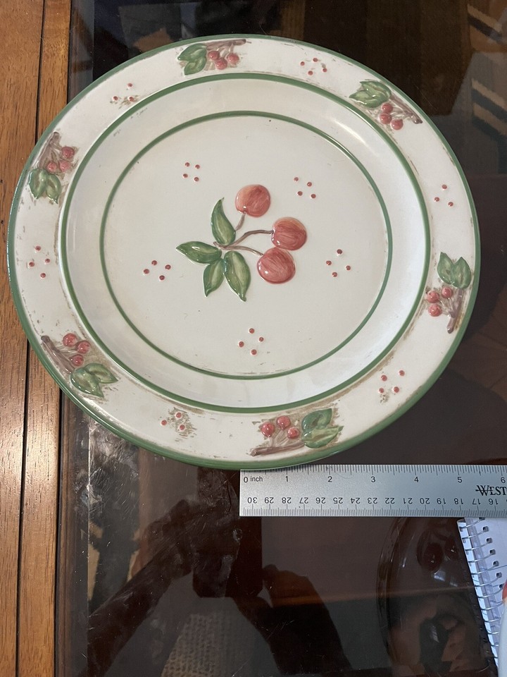 Cracker Barrel Stemmed Cherry Plate | eBay