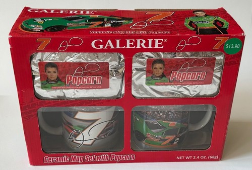 Galerie Danica Patrick #7 Coffee Mug Pair & Popcorn Set NASCAR- New ...