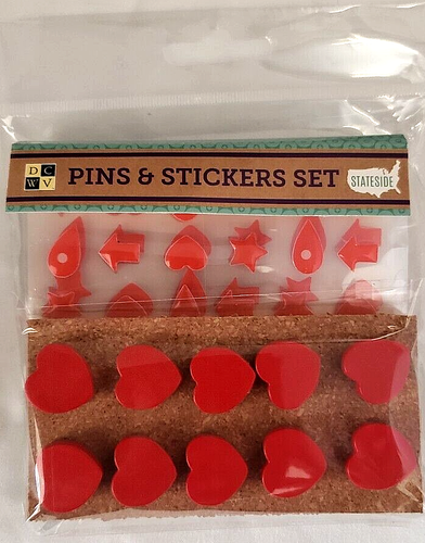DCWV Push Pins & Stickers Set - STATESIDE - 82 pcs | eBay