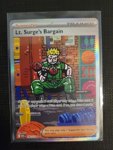 2025 Pokemon Mega Evolution Lt. Surge's Bargain 185/132 SIR | eBay