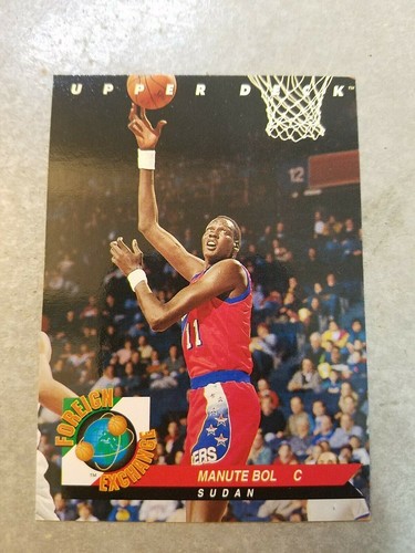 Manute Bol Washington Bullets 1992 - 1993 Upper Deck Italian #75 ...