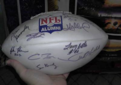 NFL Alumni Signed Football 11 Signatures Autographs | eBay
