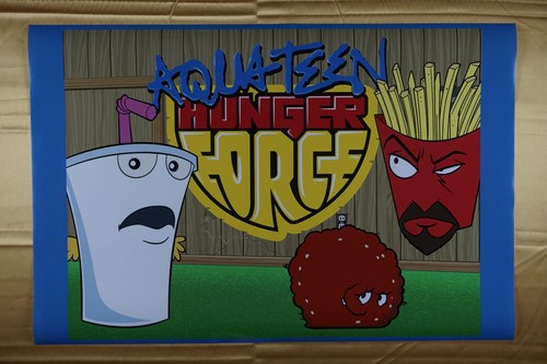 Aqua Teen Hunger Force Master Shake Frylock Meatwad TV Poster 24X36 New ...