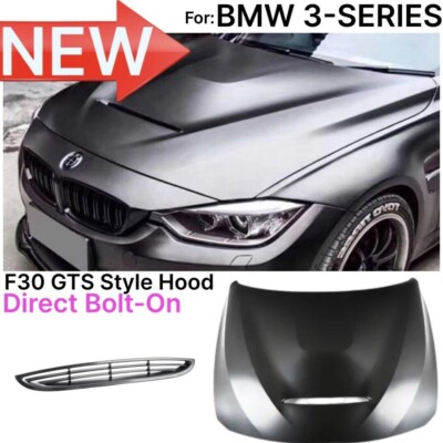 EURODYNE 12-18 F30 BMW GTS Style Hood (ALUMINUM) Fits 320i 328i 330i ...