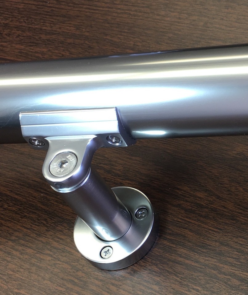 B52 Anodized Handrail Aluminum Stairs Kit Stainless Steel Look 14 Ft ...