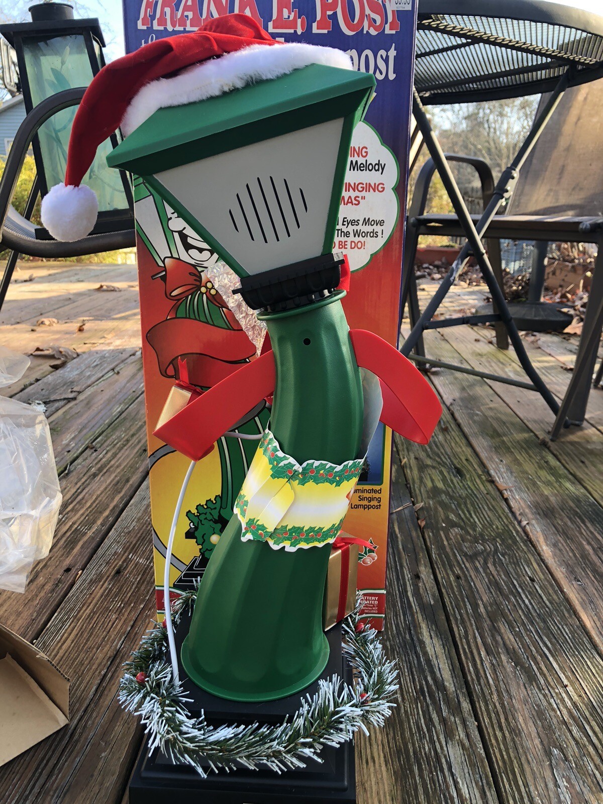 Vintage 1998 Telco Frank E. Post The Animated Singing Lamppost ...