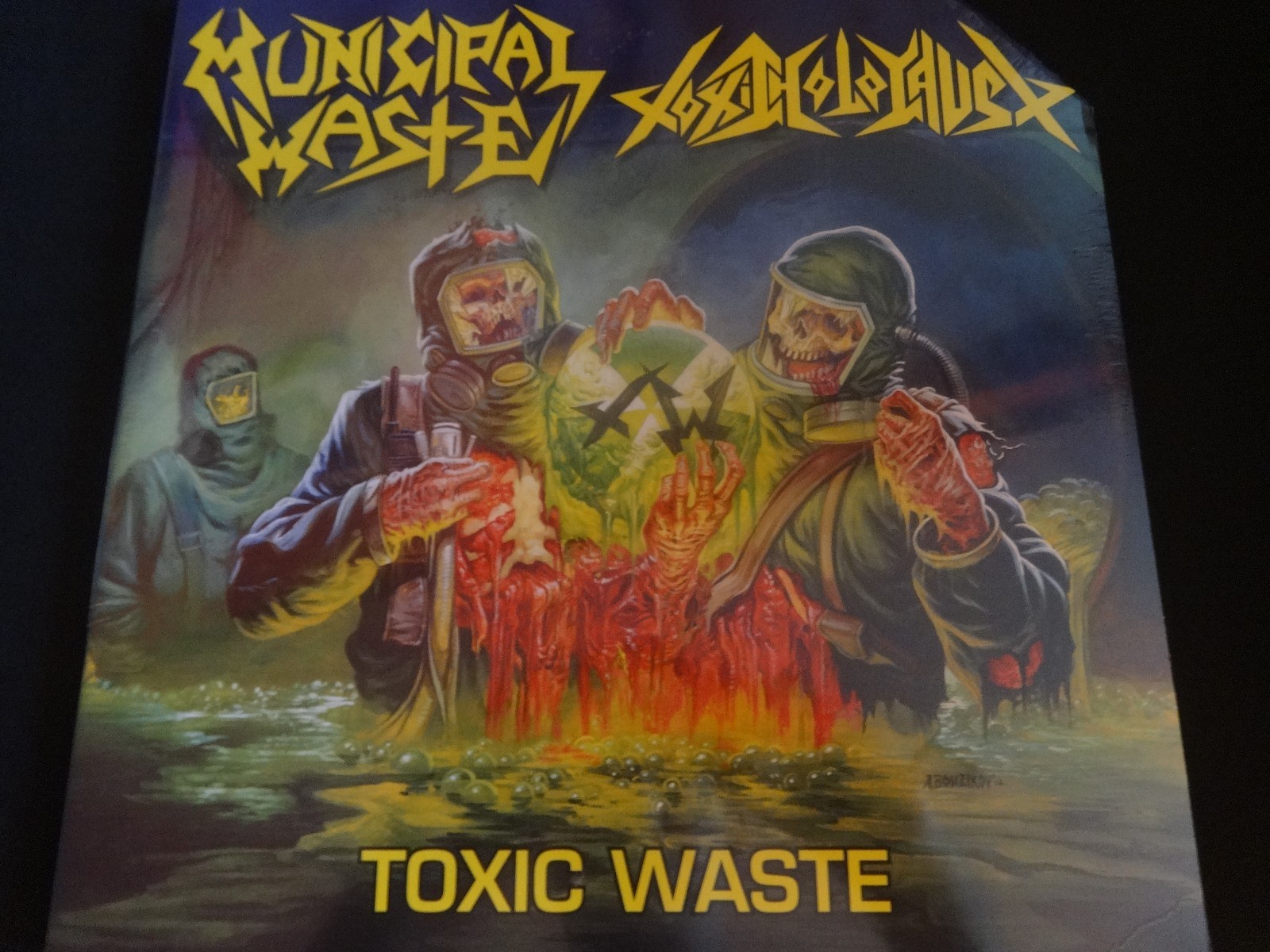 Municipal Waste/Toxic Holocaust "Toxic Waste" LP. 1st pressing (black ...
