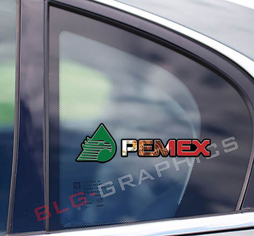 (2) Pemex Mexico Flag Sticker Decal Vinyl Mexican Bumper Truck Car ...