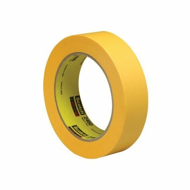 Scotch 3M 2460 Flatback Tape 3.3 Mil 1" yds. Gold 36/Case T9452460 for ...