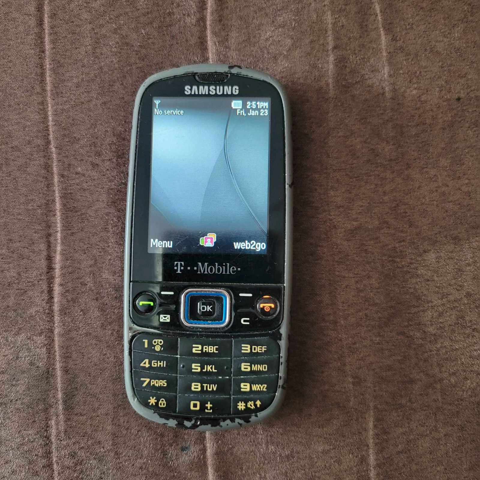 Samsung Gravity 3 SGH - T479- Black Blue (T-Mobile) Slider Phone ...