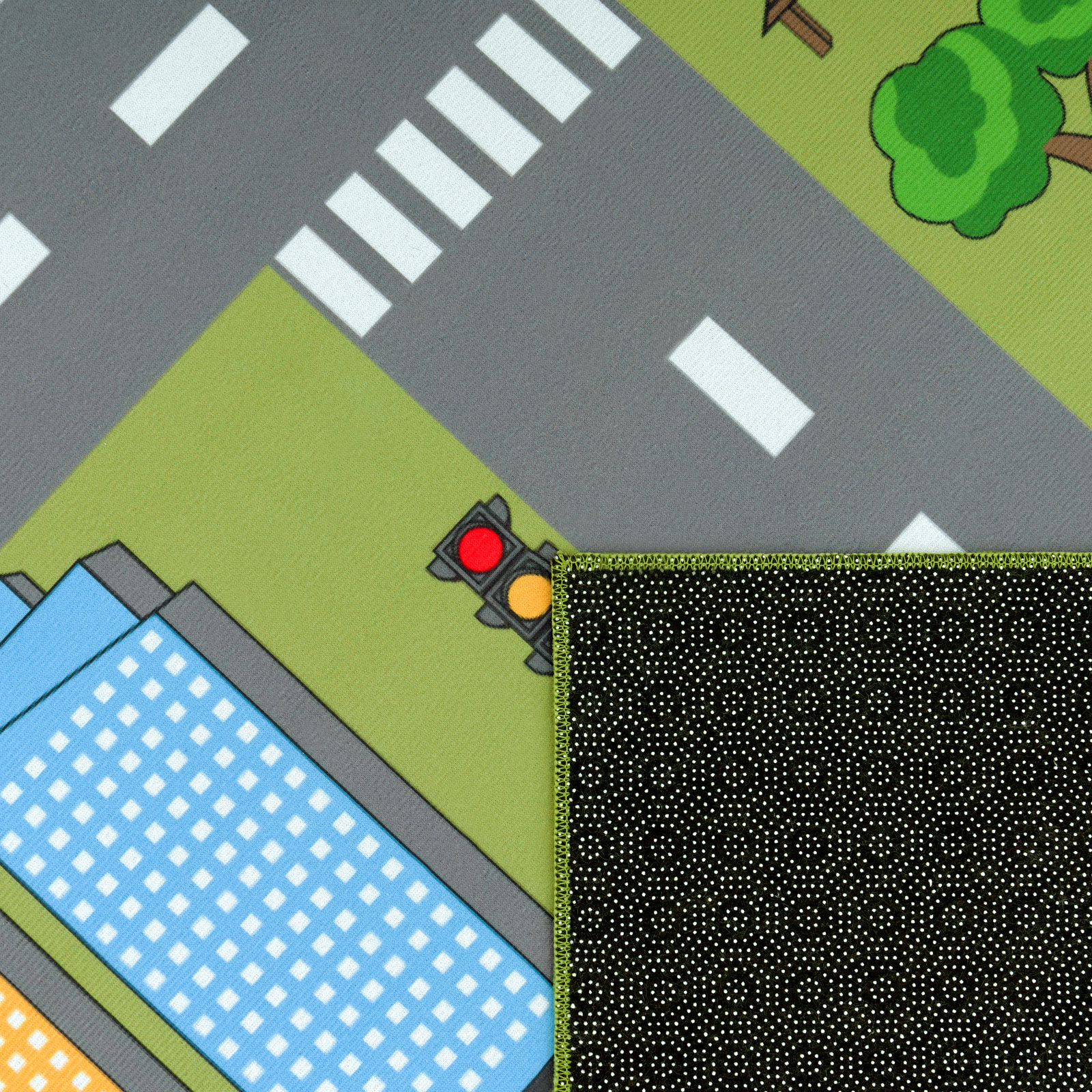 Children's Rug For Child's Room, Play Rug With Road Design And Cars ...