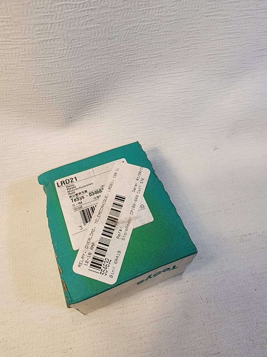 Cutler-Hammer Industrial Overload Protection Relays Schneider LRD21C ...