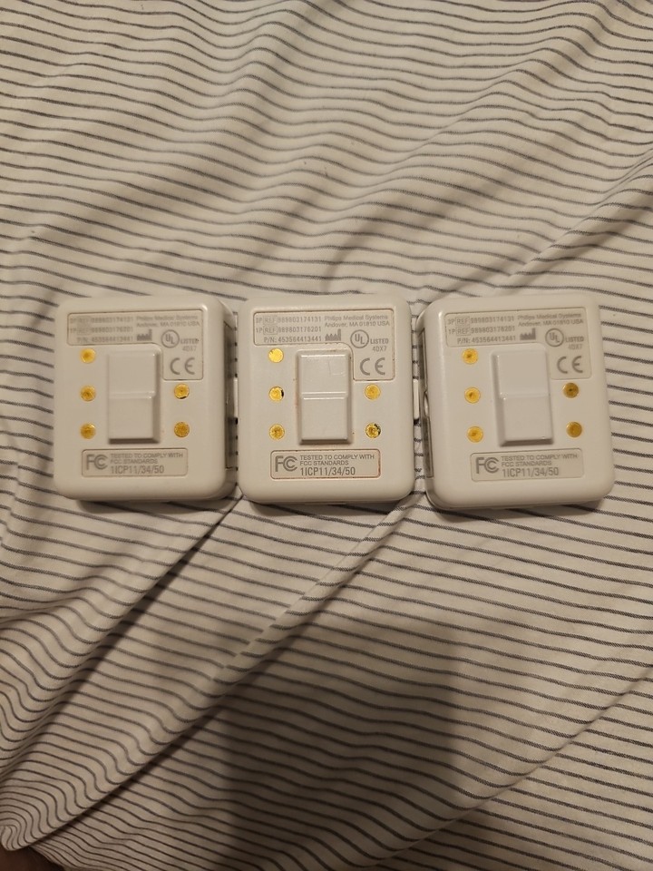 4 Philips Intellivue MX40 Rechargeable 3.7V Tele/Pulseox Monitor ...