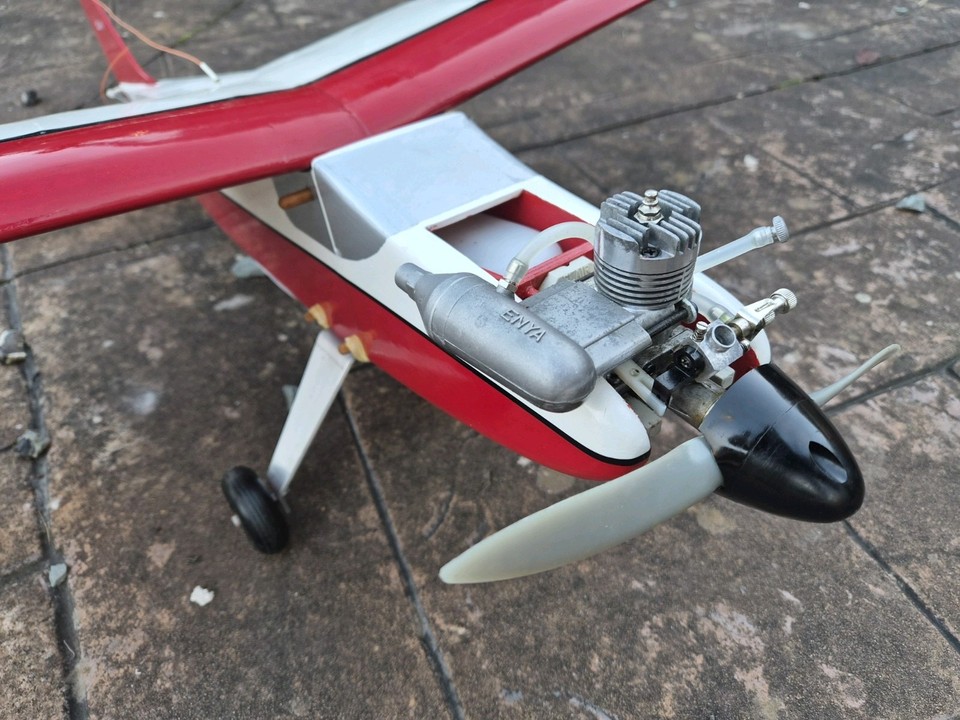 Veron Robot vintage RC model aircraft including IC engine, servos and ...