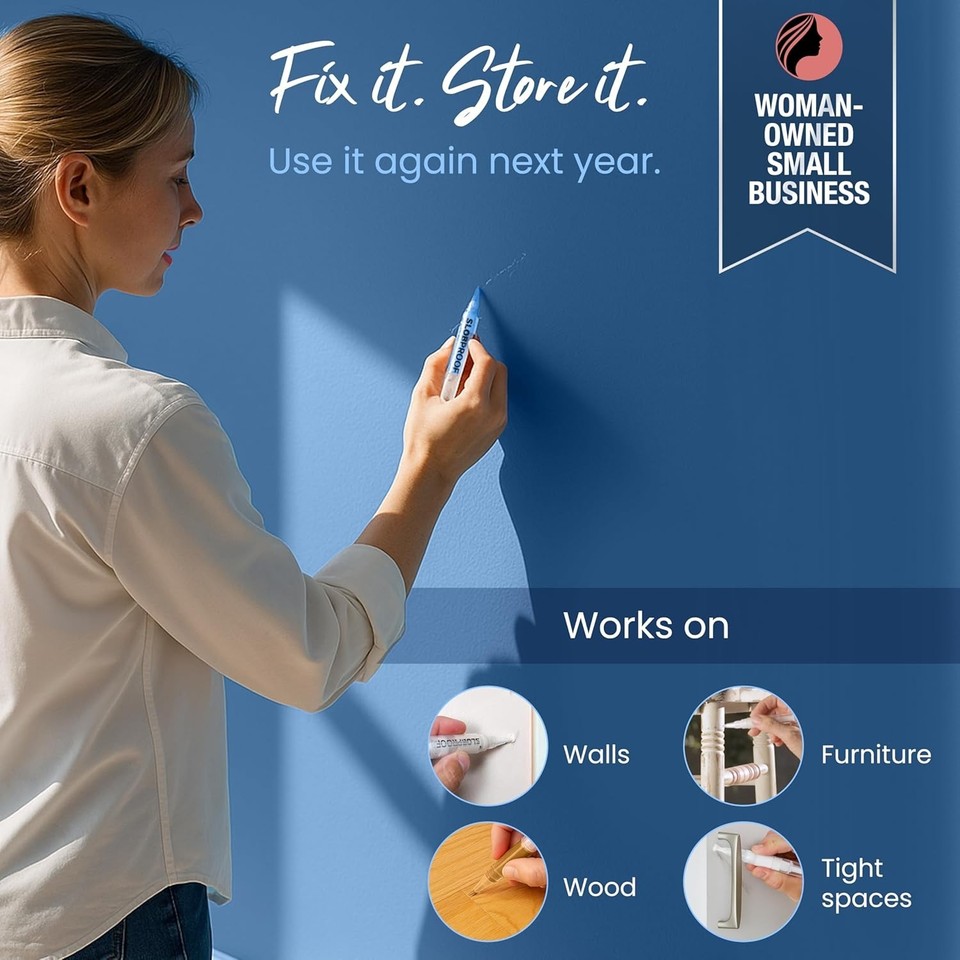 Slobproof Refillable Touch-Up Paint Pen | Mess-Free Wall Repair Tool ...