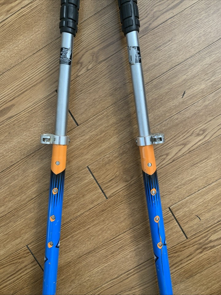 HUFFY FULLY ADJUSTABLE KIDS YOUTH WALKING STILTS T-6 ALUMINUM ORANGE ...