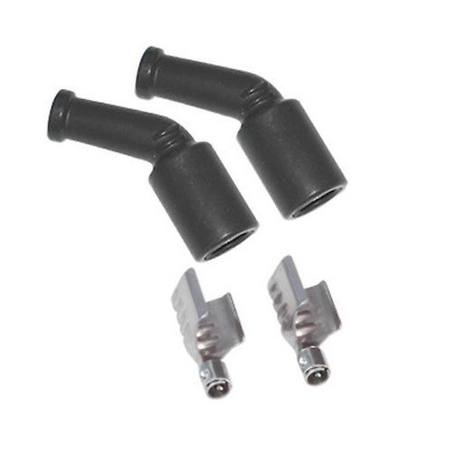 MSD 3304 Spark Plug Wire Boot and Terminal Black LS Coil Pack 45 degree ...