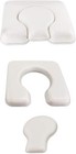 Commode Seat Cushion, White U Shape Padded Cushion for Bedside Commodes ...