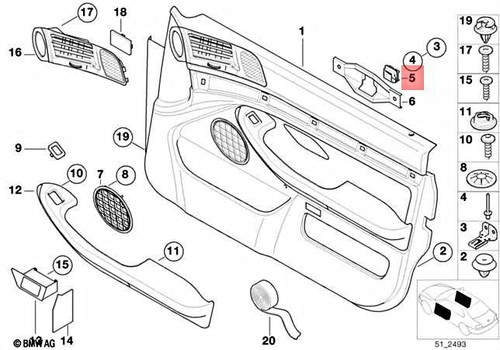 Genuine BMW X5 E38 E39 E53 E60 E61 520d 520i 520Li Grip Support ...