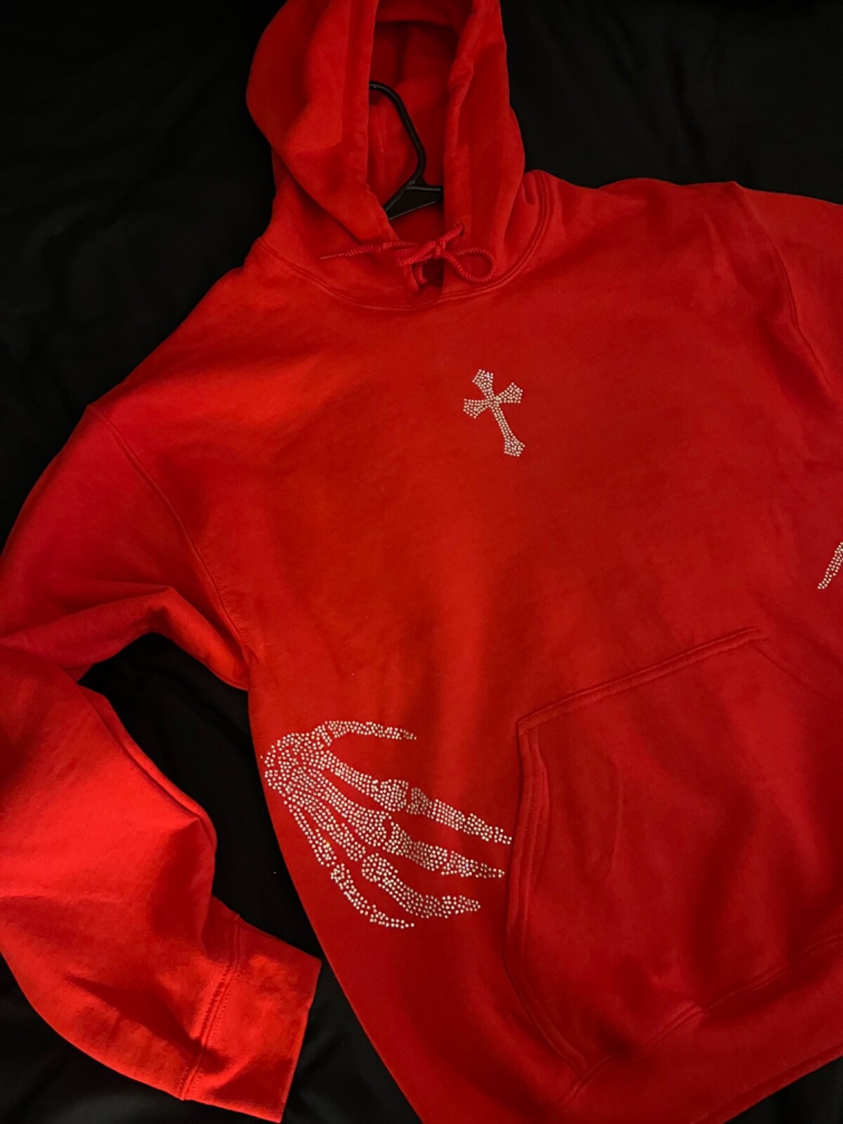 Vintage Rhinestones Skeleton Hoodie | eBay