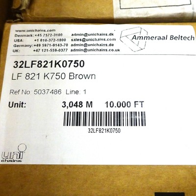 Straight Running Plastic Chain LF821-K750 Uni Chains 3.048m 10ft | eBay