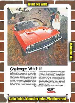 Metal Sign - 1970 Dodge Challenger 2- 10x14 inches | eBay