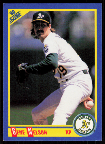 1990 Score 441 Gene Nelson Oakland Athletics | eBay