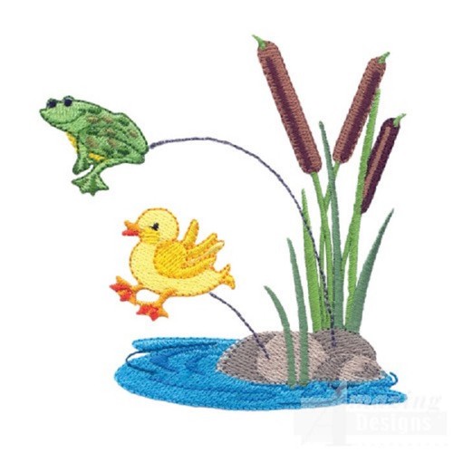 45 Lily Pad Pals Machine Embroidery Designs on USB | eBay