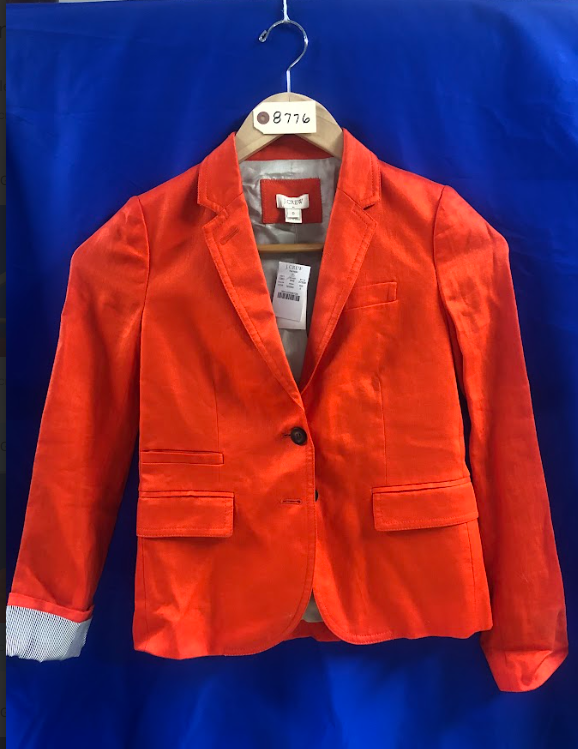 Women's J.CREW Orange Short Jacket Size 0 | eBay