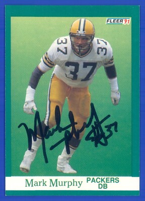 MARK MURPHY - Signed/Autographed - 1991 Fleer Card #258 - Packers w/COA ...