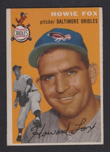 1954 TOPPS BASEBALL # 246 HOWIE FOX INV 7951 | eBay