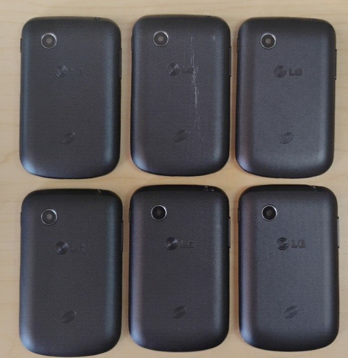 LOT 6 Tracfone LG 306G 2G/3G TracFone Android cell phone Used | eBay